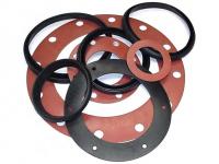 China ISO2768 Heat Resistant Rubber Washers , Non Flammable EPDM Full Face Gasket for sale