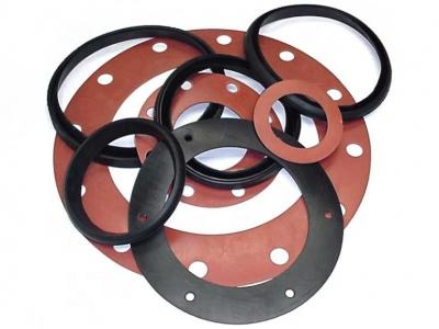 China ISO2768 Heat Resistant Rubber Washers , Non Flammable EPDM Full Face Gasket for sale