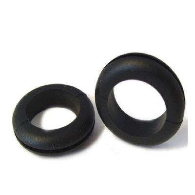 China Motorcycle Fuelproof Round Rubber Grommets , FKM High Temperature Silicone Grommet for sale