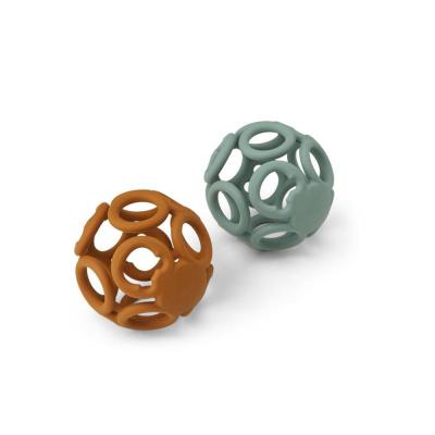 China Oilproof Silicone Rubber Toys Teether Anti Abrasion Nontoxic for sale