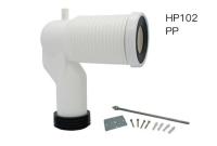 China Nontoxic Extendable Toilet Waste Pipe Antiwear Alkali Resistant for sale