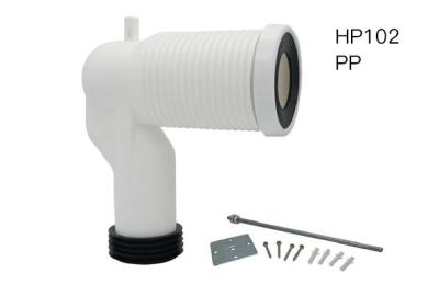 China Nontoxic Extendable Toilet Waste Pipe Antiwear Alkali Resistant for sale