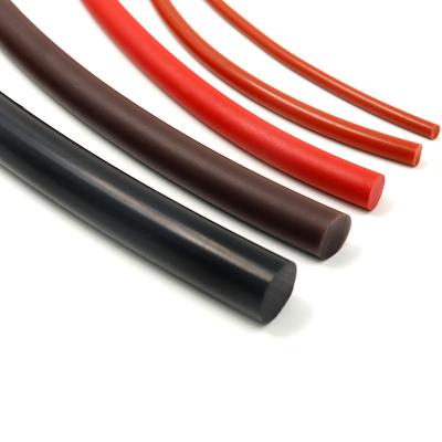 China Non Sticky Heatproof Extruded Rubber Cord , Odorless Solid Rubber Rope for sale