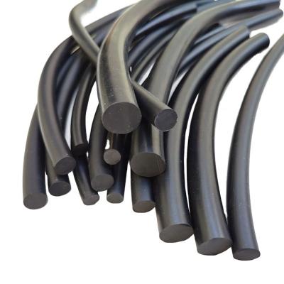 China Odorless Heatproof Solid Round Rubber Cord , Corona Resistant Silicone Rubber Rope for sale