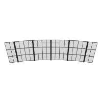 China GCL 1000mm Customized Flexible Transparent LED Screen For Indoor Easy Installation for sale