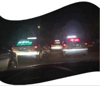 China V140° View Angle High Transparent Advertising LED Display For Taxi Car Bus Rear Window for sale