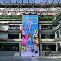 China P10 LED Transparent Video Wall With 120 Degree Viewing Angle 10000 Hours Lifespan for sale