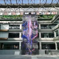 China P10 LED Transparent Video Wall With 120 Degree Viewing Angle 10000 Hours Lifespan for sale