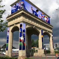 China P6 LED Advertising Screen Billboard For Bright Animation And 6000nits Brightness for sale