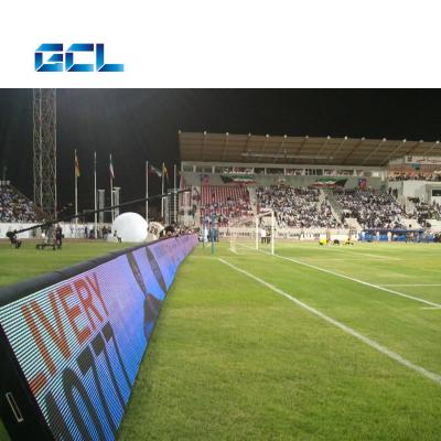 China P10 Steel Cabinet Stadium Perimeter LED Display Screen for E-Sports Large Football Stadium Events for sale