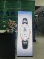 China Floor Standing LED Poster Display Full Color P4 Portable Advertising Publish for sale