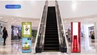 China Floor Standing LED Poster Display Full Color P4 Portable Advertising Publish for sale