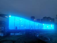 China Professional Outdoor Glass P3.9 Transparent LED Screen For Advertising for sale