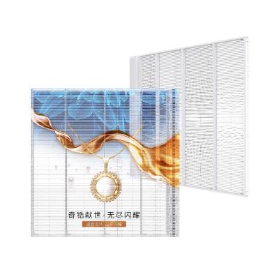 China Indoor P3.9-7.8mmTransparent Indoor LED Built For Architecture For Shopping Mall Text Animation Function for sale