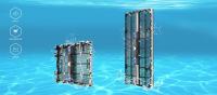 China Gmesh-R 500*500mm P3.9 Outdoor Transparent LED Display Curtain LED Video Mesh for sale