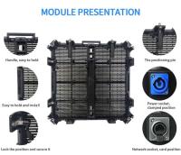 China Gmesh-R 500*500mm P3.9 Outdoor Transparent LED Display Curtain LED Video Mesh for sale