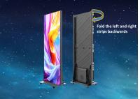 China P1.25mm P1.538 mmGOB high-definition LED poster screen that can be folded up and down and quickly assembled left and right for sale