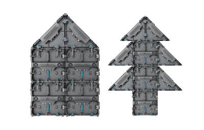 China Rental Display Screens In Heart And Christmas Tree Shapes For Bar Stages, With Pixel Pitches Of P1.953mm And P2.6mm Respectively for sale