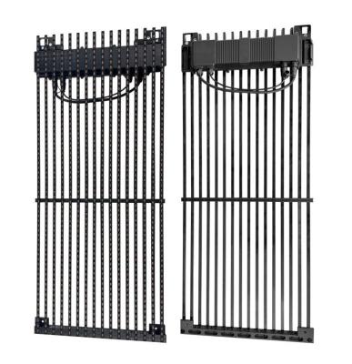 China Outdoor High-Transmittance Waterproof Grille Advertising Display DIP346, Brightness 10,000 Nits for sale