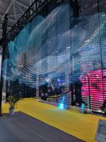 China Outdoor Transparent LED Display with 10,000 Nits Brightness, IP65 Protection, and Lightweight Design P25mm P31.25mm for sale