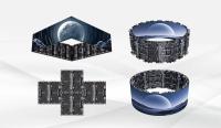 China Indoor Outdoor P1.9mm P2.6mm LED Video Wall Rental & Virtual Production LED Wall with Curved Design Flexibility for sale