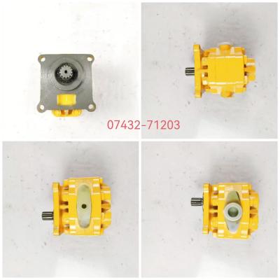 China 07432-71203 Komatsu Hyd Gear Pump GD605A GD655A WA100 WA100SS WA100SSS WA120 WA120L WR11 WR11SS for sale
