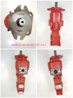 China Iron aluminum stainless steel NABCO Gear Pump NABCO-60+45+22-15T-C4-L Medium High Pressure Hydraulic Gear Pump for Kawasaki Construction Equipment for sale