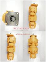 China 702702D+702D+1015(14T 66+66+16.3 2+3 R) Hydraulic Gear Pump Triple Pump  Construction Equipment Hydraulic Parts one Year Warranty for sale