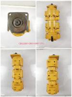 China Hydraulic Gear Pump CBGJ2051+2051+2051 17T L Aluminum Alloy and irion Materials Yellow color Hydraulic Oil Pump for Construction Machinery for sale