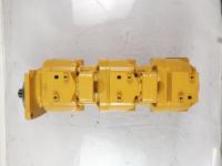 China Hydraulic Gear Pump CBGJ2051+2051+2051 17T L Aluminum Alloy and irion Materials Yellow color Hydraulic Oil Pump for Construction Machinery for sale