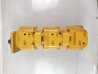 China Hydraulic Gear Pump CBGJ2051+2051+2051 17T L Aluminum Alloy and irion Materials Yellow color Hydraulic Oil Pump for Construction Machinery for sale