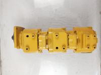 China Hydraulic Gear Pump CBGJ2051+2051+2051 17T L Aluminum Alloy and irion Materials Yellow color Hydraulic Oil Pump for Construction Machinery for sale