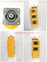 China CBGJ Series Hydraulic Gear Pump CBGJ2063+2063+2032R-(2+3)14T  Triple pump Aluminum Alloy and irion Materials Yellow color Hydraulic Oil Pump for Construction Machinery for sale