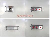 China Iron and Aluminum alloy materials Hydraulic Gear Pump 12+12+9CC-15T-R Range for Construction Machinery Factory Supply Hydraulic Spare Parts for sale