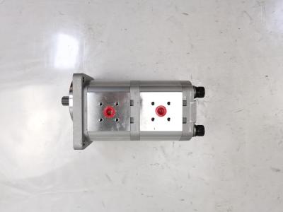 China 16.3+16.3-15T-L Hydraulic Gear Pump Iron and Aluminum alloy materials  Range for Construction Machinery Factory Supply Hydraulic Spare Parts for sale