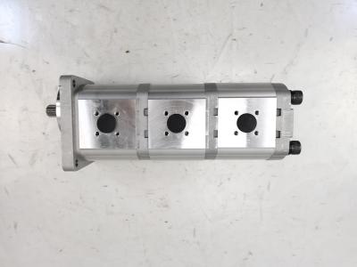 China 3 Stage Hydraulic Gear Pump 16+16+16-10T-R High Quality  Iron and Aluminum alloy materials  Range for Construction Machinery Factory Supply Hydraulic Spare Parts for sale