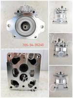 China Hydraulic Gear Pump Gear Pumps 705-34-35240 for Heavy Machines Steering and Power Device Oil Pump iron and Aluminium Alloy for sale