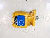China JHP2063L 6T Bulldozer Pump Cast Iron Aluminum Alloy Material Hydraulic Gear Pumps  Yellow Color Rate of Flow 200 for CAT for sale