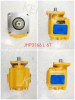China JHP3166L 6T/ JHP2063L 6T Bulldozer Pump Cast Iron Aluminum Alloy Material Hydraulic Gear Pumps  Yellow Color Rate of Flow 200 for CAT for sale