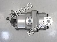 China 2 Stage Hydraulic Gear Pump 705-52-30220/SAR 80+56 GearPump Range for WA380-1 Komatsu Machinery Factory Supply Hydraulic Parts for sale
