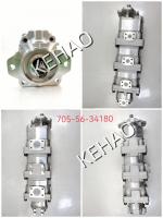China One-Year Warranty Gear pump 705-56-34180/SAR 80+56+36+12 Middle high pressure gear pump  Range for WA380-1/5 38 Komatsu Machinery for sale