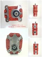 China NABCO Gear Pump for Concrete Machinery Pump NABCO-56+50-A1 Cast Iron and Aluminum alloy materials Triple Hydraulic Pump One year warranty Factory Supply for sale