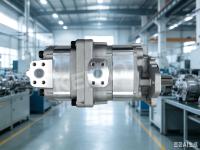 China KEHAO Gear Pump Komatsu Cast Iron and Aluminum alloy Hydraulic Oil Pump for Wheel Loaders Machinery Repair Parts Model 80+63 R 14T OEM ODM Factory Supply for sale