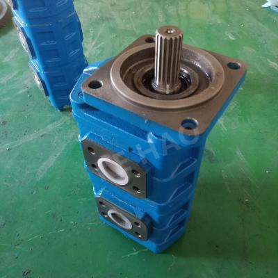 China CBGJ Double Pump  Square cover   Spline Compact Original  Gear Pump For Engineering Machinery And Vehicle for sale