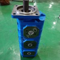 China CBGJ Triple  Pump   Square cover    Spline Compact Original  Gear Pump For Engineering Machinery And Vehicle for sale