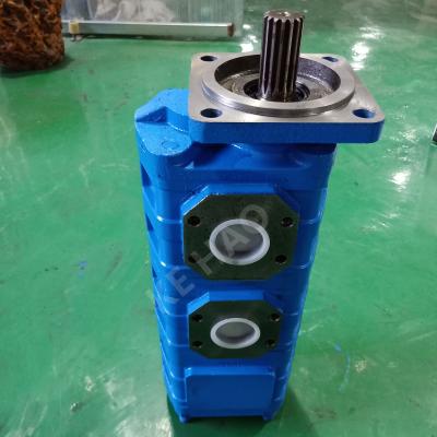 China CBGJ Triple  Pump   Square cover    Spline Compact Original  Gear Pump For Engineering Machinery And Vehicle for sale