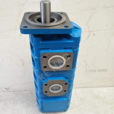 China CBGJ Triple  Pump   Square cover    Spline Compact Original  Gear Pump For Engineering Machinery And Vehicle for sale
