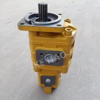 China CBGJ Double Pump Square cover   Spline   Yellow  Compact Original  Gear Pump For Engineering Machinery And Vehicle for sale