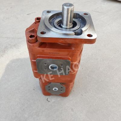 China CBGJ Double Pump  Square cover   Flat key   Red  Compact Original  Gear Pump For Engineering Machinery And Vehicle for sale