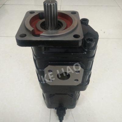 China CBGJ Double Pump  Square cover   Spline  Black  Compact Original  Gear Pump For Engineering Machinery And Vehicle for sale